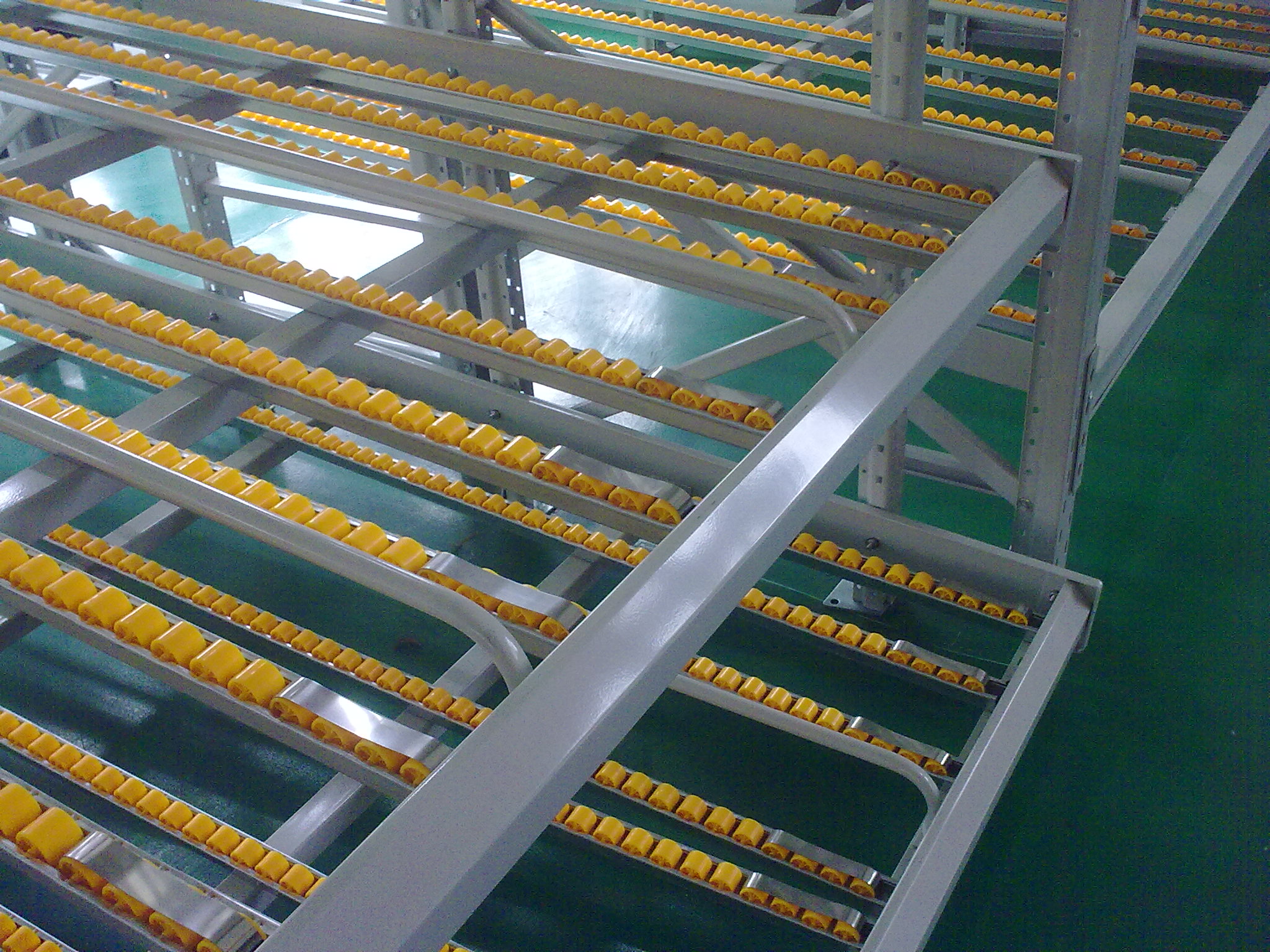 Customized Roller Racking Flow Through Shelves Rolling Storage Rack ...