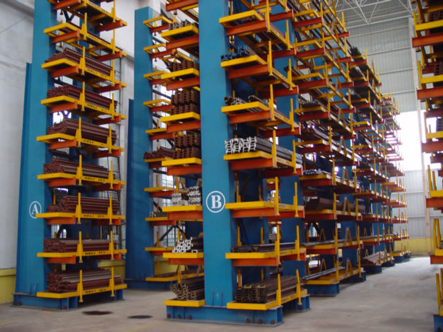 Professional Standards Cantilever Racking Industrial Steel Double Sided ...