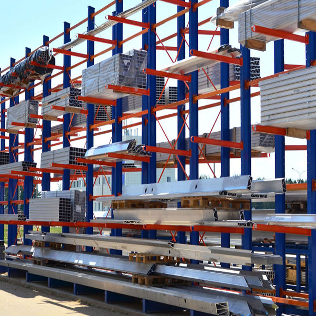 Professional Standards Cantilever Racking Industrial Steel Double Sided ...