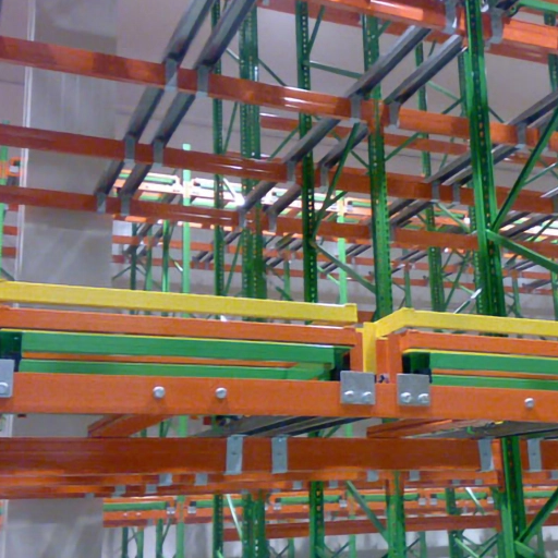 Long Service Life Push Back Racking Industrial Adjustable Metal Racks ...