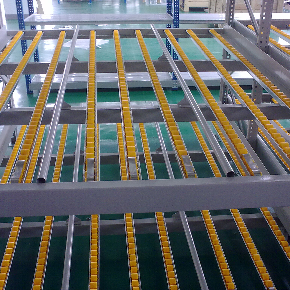 Customized Roller Racking Flow Through Shelves Rolling Storage Rack ...