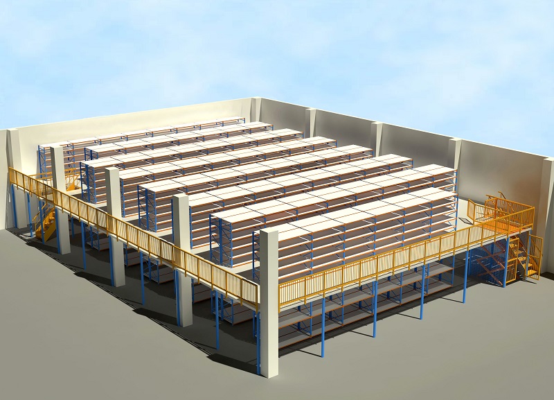 Custom Size Mezzanine Rack Substantial Steel Platform Good Quality ...