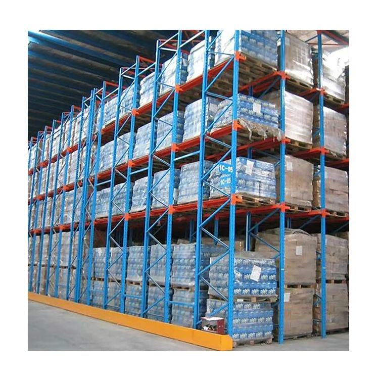 Custom Drive-in Racking Industrial Warehouse Pallet Through Racks Metal ...